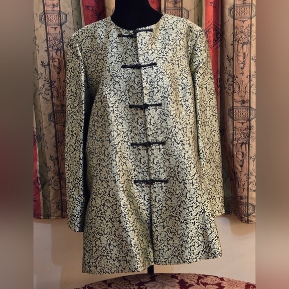 Jackets & Coats | Elegant Handmade Asian Inspired Black And Gold ...
